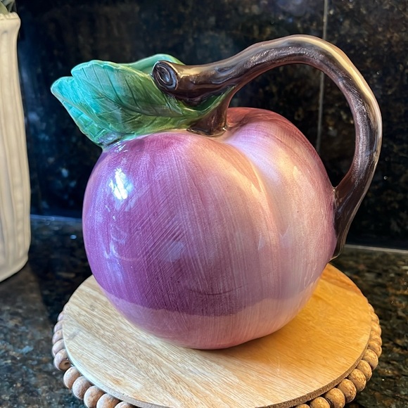 Pottery Barn | Accents | Vintage Pottery Barn Plum Pitcher | Poshmark